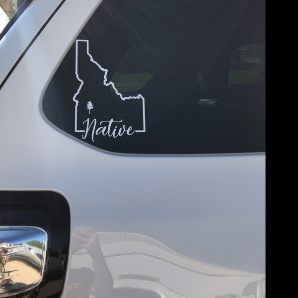 Idaho Native Car Decal - Etsy
