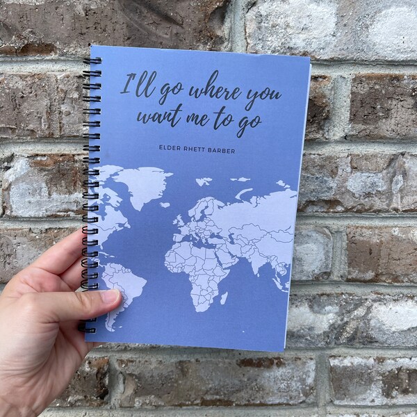 Personalized Floral Missionary Journal, LDS Mission, Bible Study ...