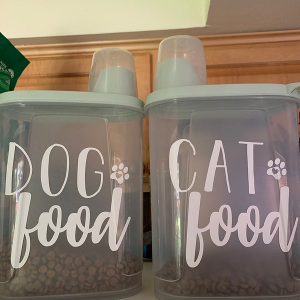 Dog or Cat Food Container Decal | Label Only - Etsy