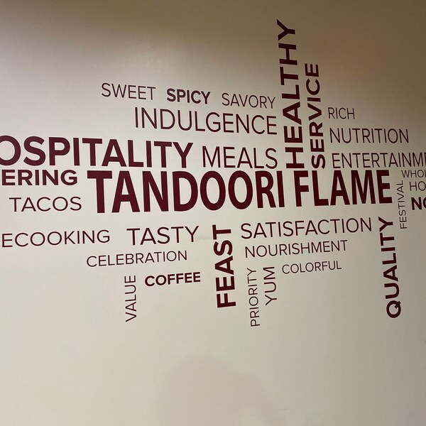 Restaurant Custom Food Lover Wall Decal Gifts Vinyl Food Lover ...