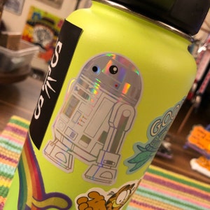 R2D2 Holographic Droid Sticker/ Star Wars Disney Laptop - Etsy