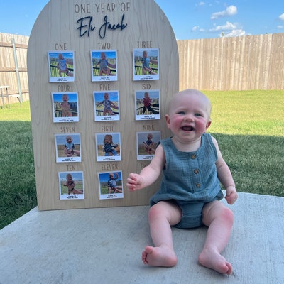 One Year Of, 12 Months Of, Photography Prop, Babies 1st Birthday ...