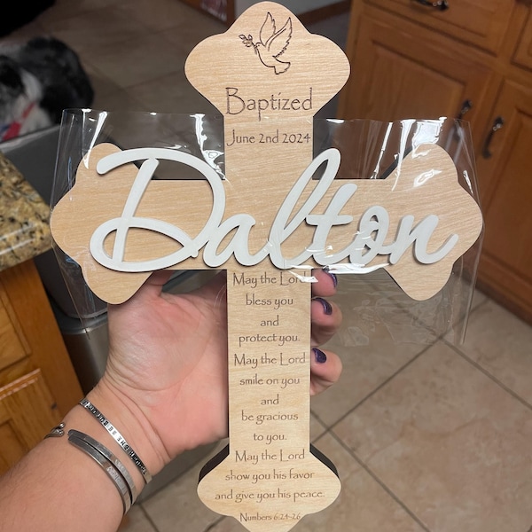 3 Inch Cube Personalized Nursery Decoration, Keepsake Wood Baby Block ...