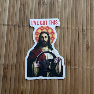 Jesus Stickers, Christian Stickers, Jesus Take the Wheel, Faith ...