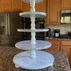 4-tier Cupcake Stand for Wedding, Gold Wedding Cake Topper, Wedding ...