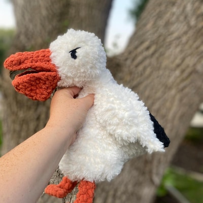 Pelican Crochet Pattern, Amigurimi Pattern, Crochet Pelican, Lovey ...