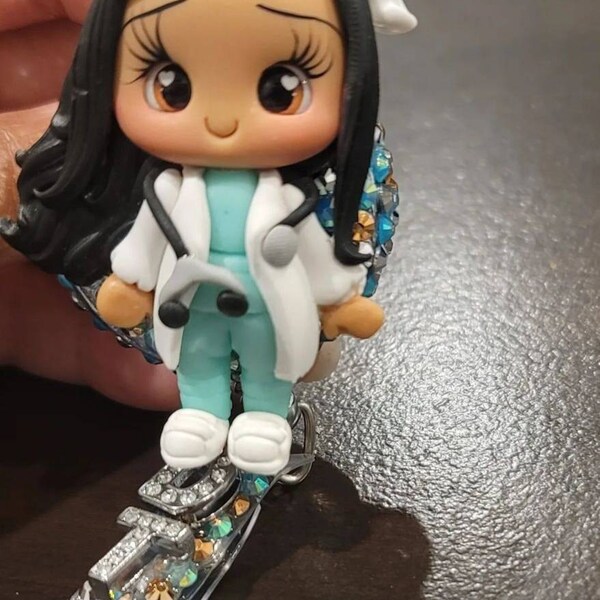 Nurse Clays, Doctor Clay Dolls for Bows-polymer Clay Bow Center Clay ...