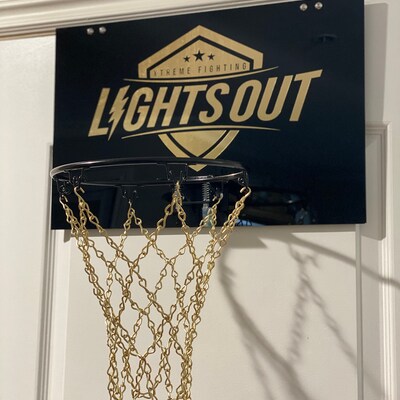 6 Hook Silver Chain Net for Mini Basketball Hoop Chain Net ONLY NO HOOP ...