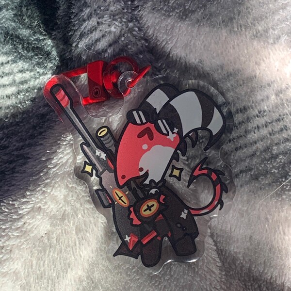 Helluva Boss Inspired Keychain | 2.3" Charms Ft. Blitzo & Stolas ...