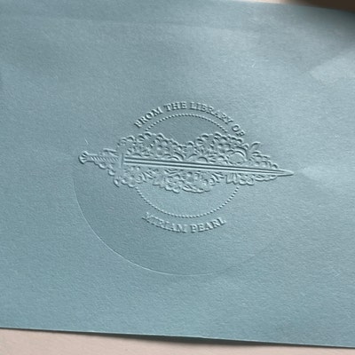 Embossing Stamp, Book Embosser, Ex Libris Book Embosser, Bookish Gifts ...