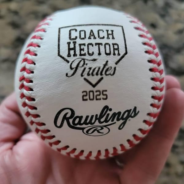 Baseball Coach's Gift Engraved Baseball - Etsy