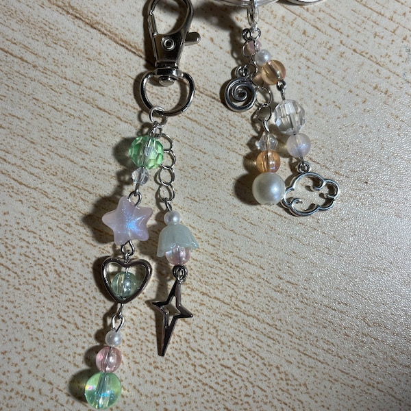 Pink & Blue Pastel Cute Aesthetic Phone Charm Strap/ Key Charm Gifts ...