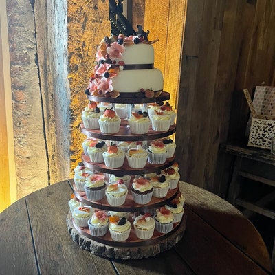 Bride Groom and Cavapoo Dog Acrylic Silhouette Wedding Cake - Etsy