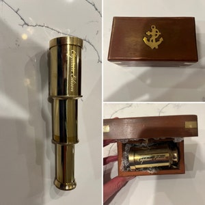 Personalized TELESCOPE & BOX Telescopes Custom Engraved Groomsmen Gifts ...