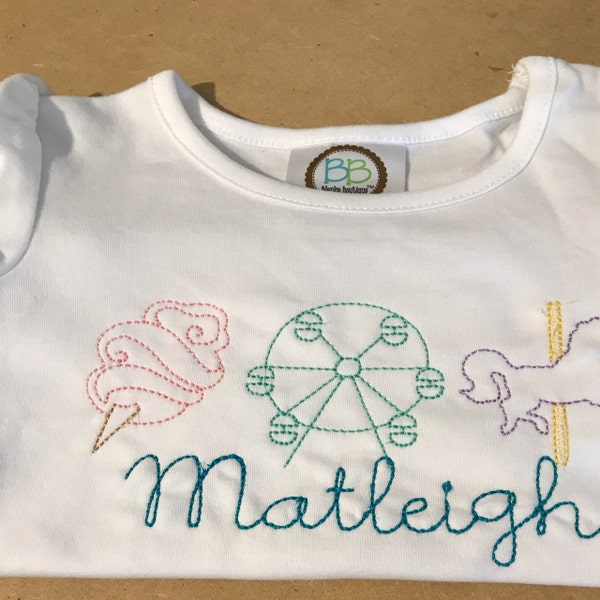 Vintage Stitch County Fair Embroidery Design, Quick Stitch Fair Theme ...