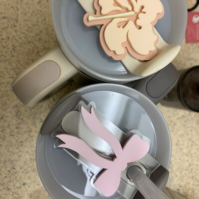 Hibiscus Flower Stanley Tag, Stanley Cup Accessory, Hibiscus Gifts ...