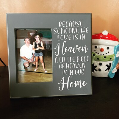 Memorial Picture Frame, Sympathy Frame, Gift for Loss of Family, Gift ...