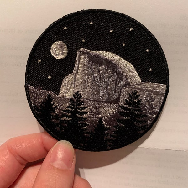 Yosemite - Half Dome Patch - 3" Circle Iron on Explorer Embroidered ...