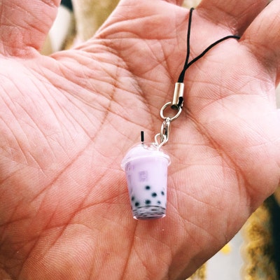 Mini Drink Boba Bubble Tea Keychain - Etsy