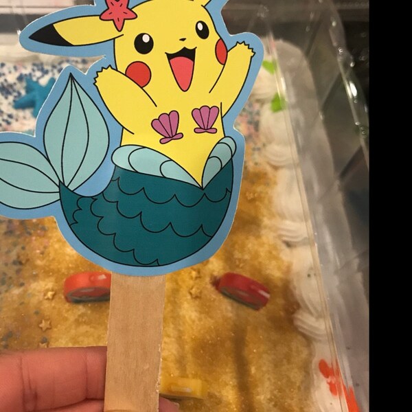 Mermaidchu - Mermaid Pikachu Die-cut Vinyl Sticker - Etsy
