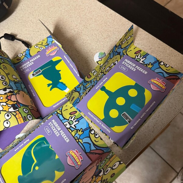 Love Heart Mirror Peeker | 2pcs | Kawaii | Mirror Sticker | Anti Rain ...