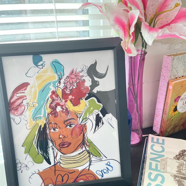 8x10 Side Profile Print - Etsy