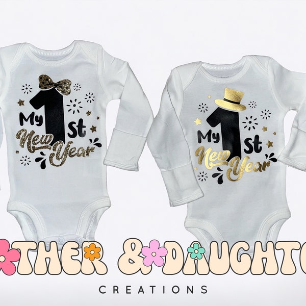 My First New Year Bundle SVG, Baby New Year Number Design SVG, New Year ...