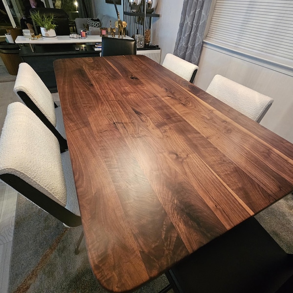 Custom Hardwood Table Top: Walnut, Oak, Hickory Dining Table - Etsy