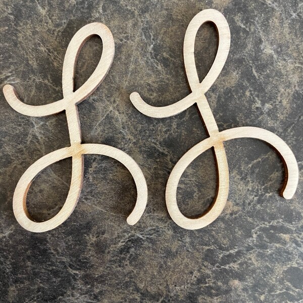 2" - 34" Wooden Letter "l" Kids Room, Nursery, Wedding Decoration, Gift ...