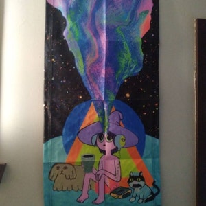 Chroma Zen blacklight Tapestry Psychedelic UV Reactive - Etsy