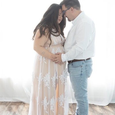 Maternity Pearl Robe Dress, Maternity Robe, Pregnancy Dress, Maternity ...