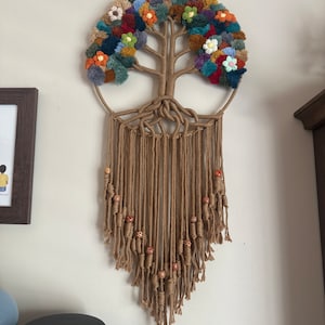 Green Leaf Macrame Tree of Life Tree of Life Macrame Wall - Etsy