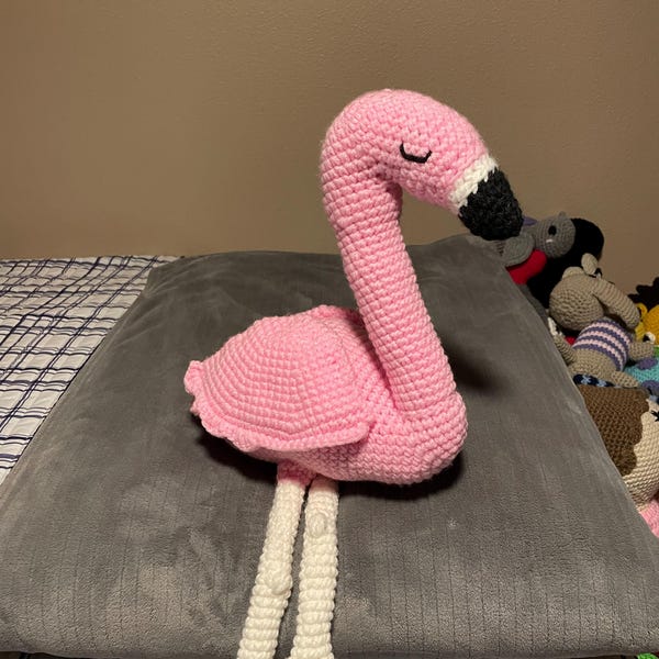 Flamingo Crochet Pattern, Easy to Follow Flamingo Amigurumi Pattern ...