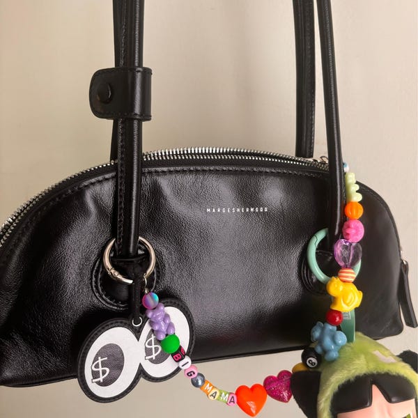 Custom Name Beaded Bag Chain Charm | Chunky Bag Chain | Y2k Bag Charm ...