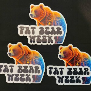 STC071 Bear 480 Otis Sticker, Brooks Falls Bear Sticker, Katmai ...