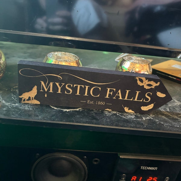 Personalized Standing Wood Arrow Signpost, Laser Engraved, Fantasy ...