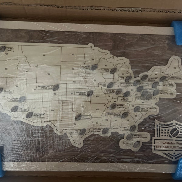 Custom Baseball Stadium Travel Map Tracker, Ballpark Travel Map, MLB ...