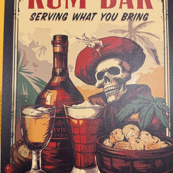Family Rum Bar Sign, Rum Bar Sign, Custom Rum Gift, Decor for Rum ...