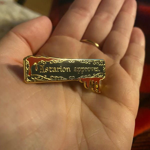 BG3 Companion Approval Badge Enamel Pins | Astarion, Karlach, Gale ...