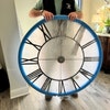 48 Inch Special Edition Metal Large Wall Clock, Rustic Oversized Wall ...