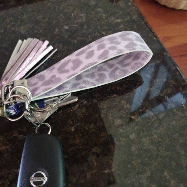 Neutral Cream Beige Key Wristlet | Key Fob Holder | Wristlet Key Chain ...