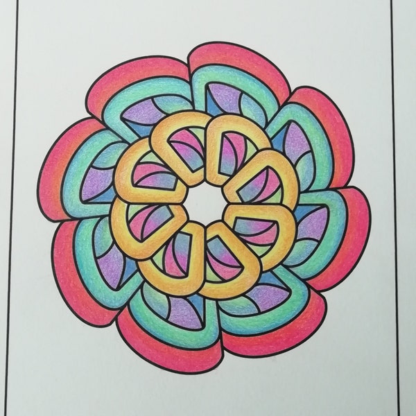 Part 2-mandalas for Meditative Coloring: 10 Mindfulness Coloring Pages ...