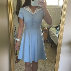 Light Grey Crepe Dress With Lace Overlay Custom Made Aline | Etsy