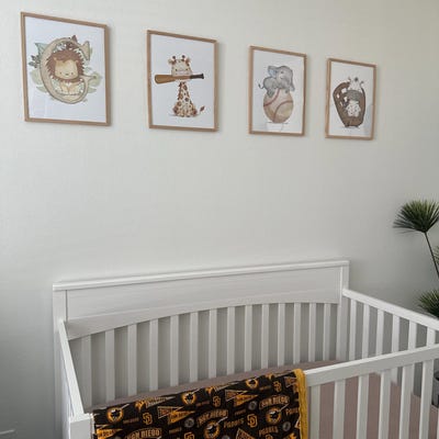 Moon and Stars Nursery Art, Moon Wall Art, Stars Nursery Decor, Sky ...