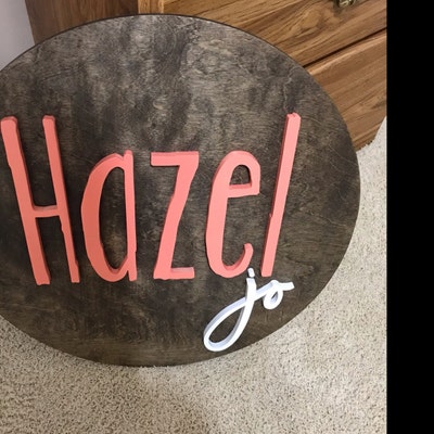 30 Custom Name Sign Custom Round Wood Sign Custom - Etsy