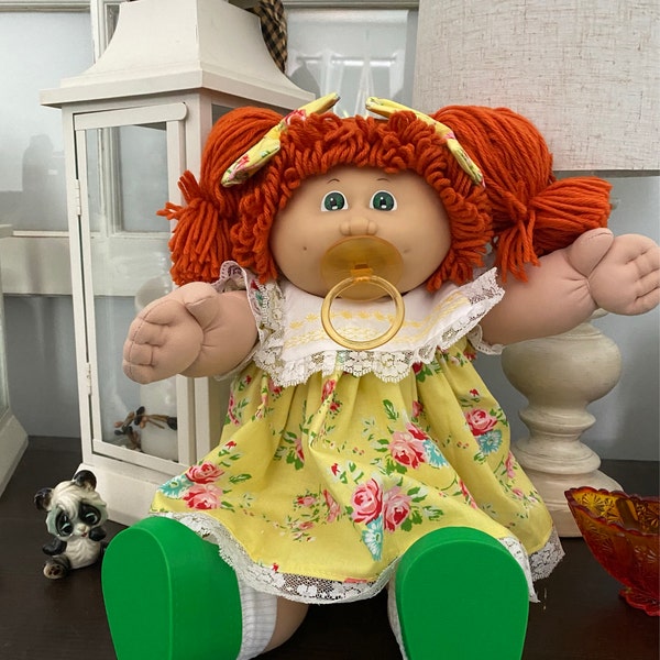 Vintage Cabbage Patch Kids 1986 Collector Doll IC Factory Brown Hair ...