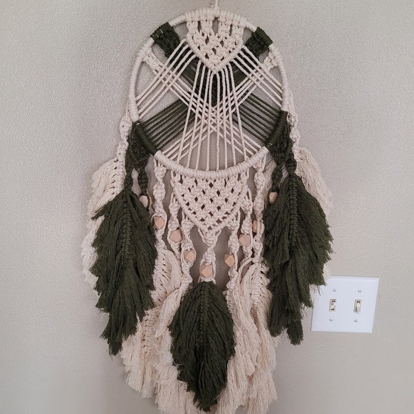 Dream Catcher Macrame Pattern PDF With Photos, DIY Macrame Dreamcatcher ...