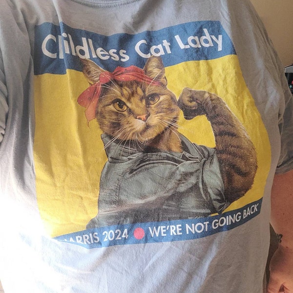 Childless Cat Lady Sticker | Kamala Harris 2024 | Funny Cat Sticker ...