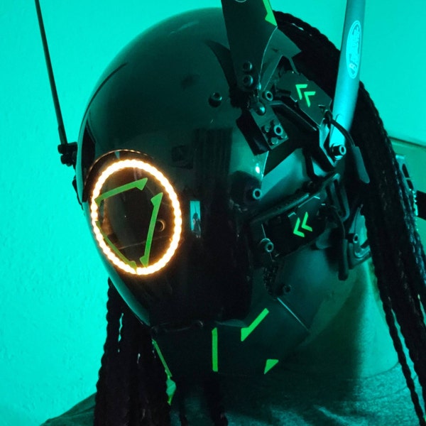 Cyberpunk Eye Mask Cyber Goggles Mask Samurai Goggles Tactical Goggles ...