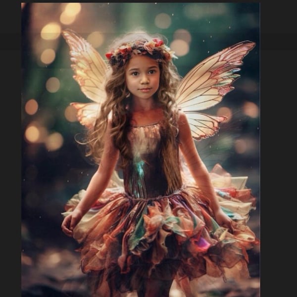 Custom Fairy Portrait From Photo Custom Princess Portrait Princess ...